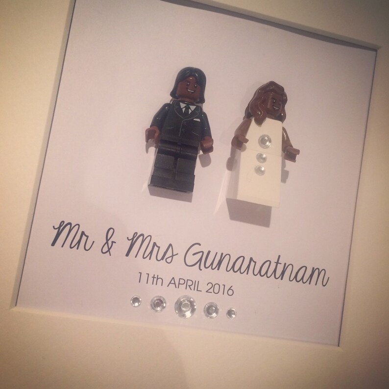 Lego Bride and Groom Personalised Wedding Engagement - Etsy UK