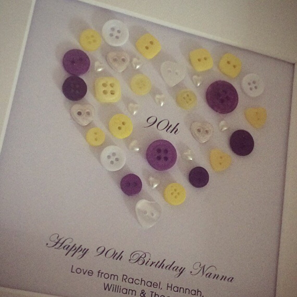 Personalised Handmade Heart and Wording Frame Perfect Gift X - Etsy UK