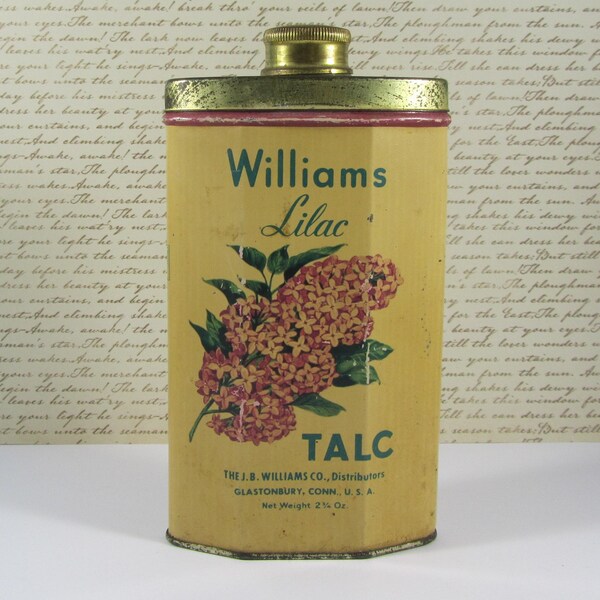 Vintage Talc Tin - Etsy