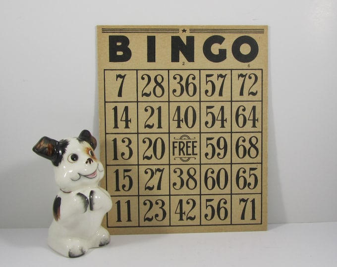 Vintage Bingo Card Nostalgic Game Prop - Etsy