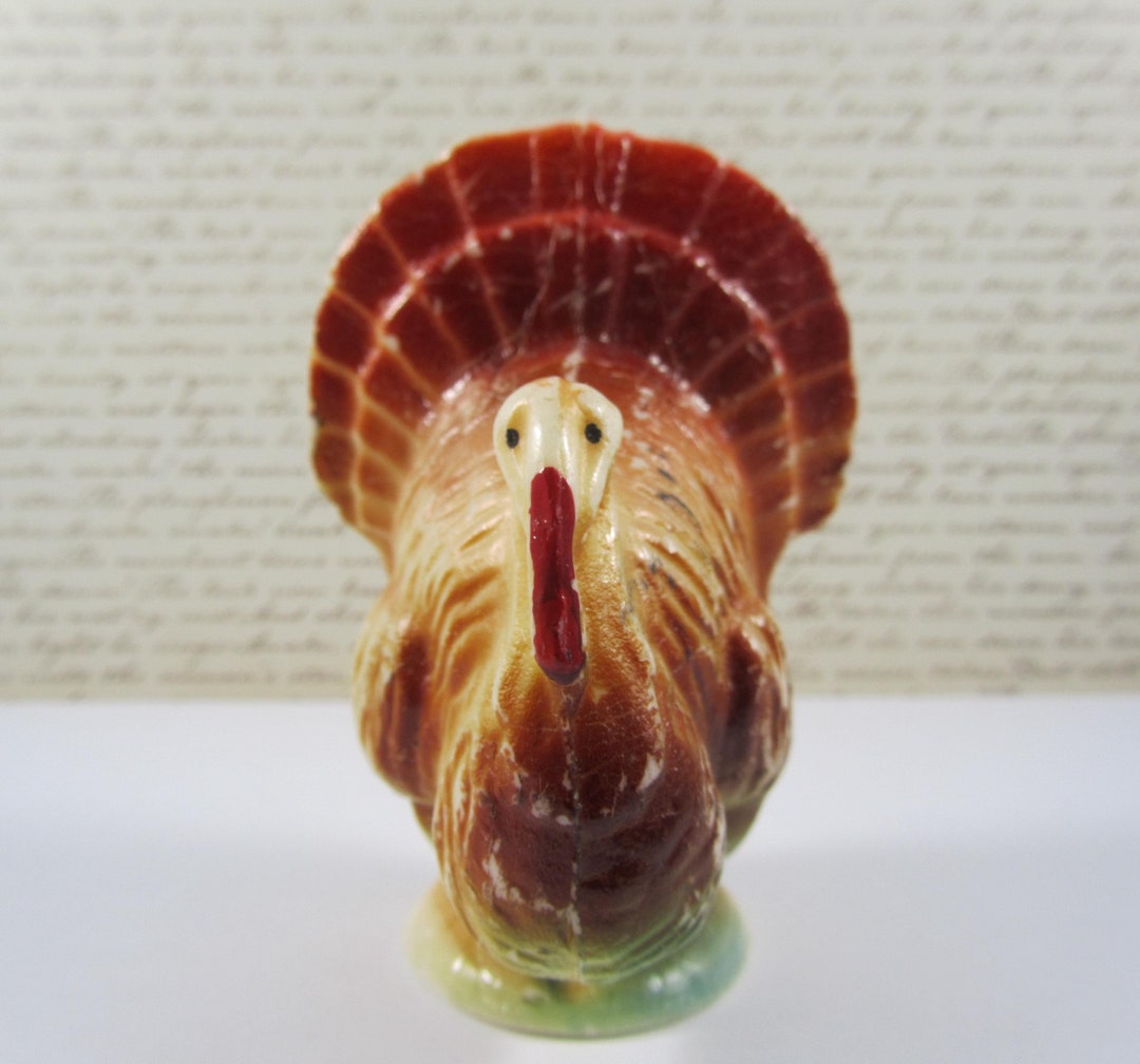 Vintage Turkey Candy Container Wax Figure Thanksgiving Collectible - Etsy