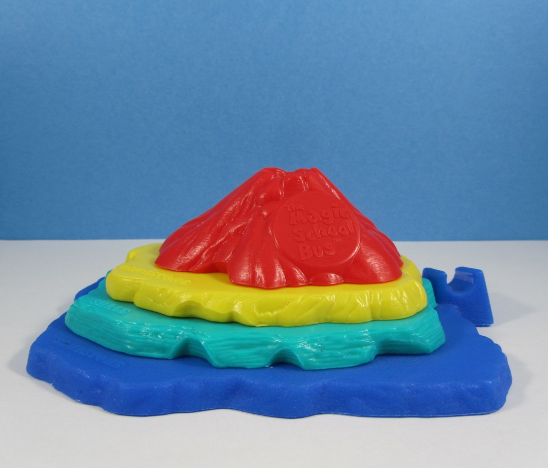 Plastic Stencil Set Volcano "magic School Bus" Dinosaurs & Fossils ...