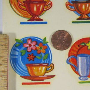 Vintage Kitchen Decals Coffee Pot Cream Sugar Dishes Retro Duro Decals ...