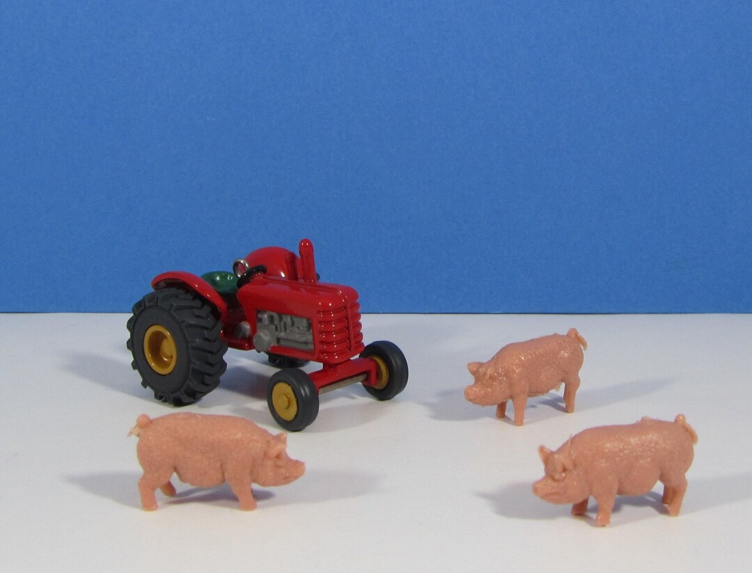 Miniature Plastic Pigs "pick 3 or 5" Diorama Animals Vintage Craft ...