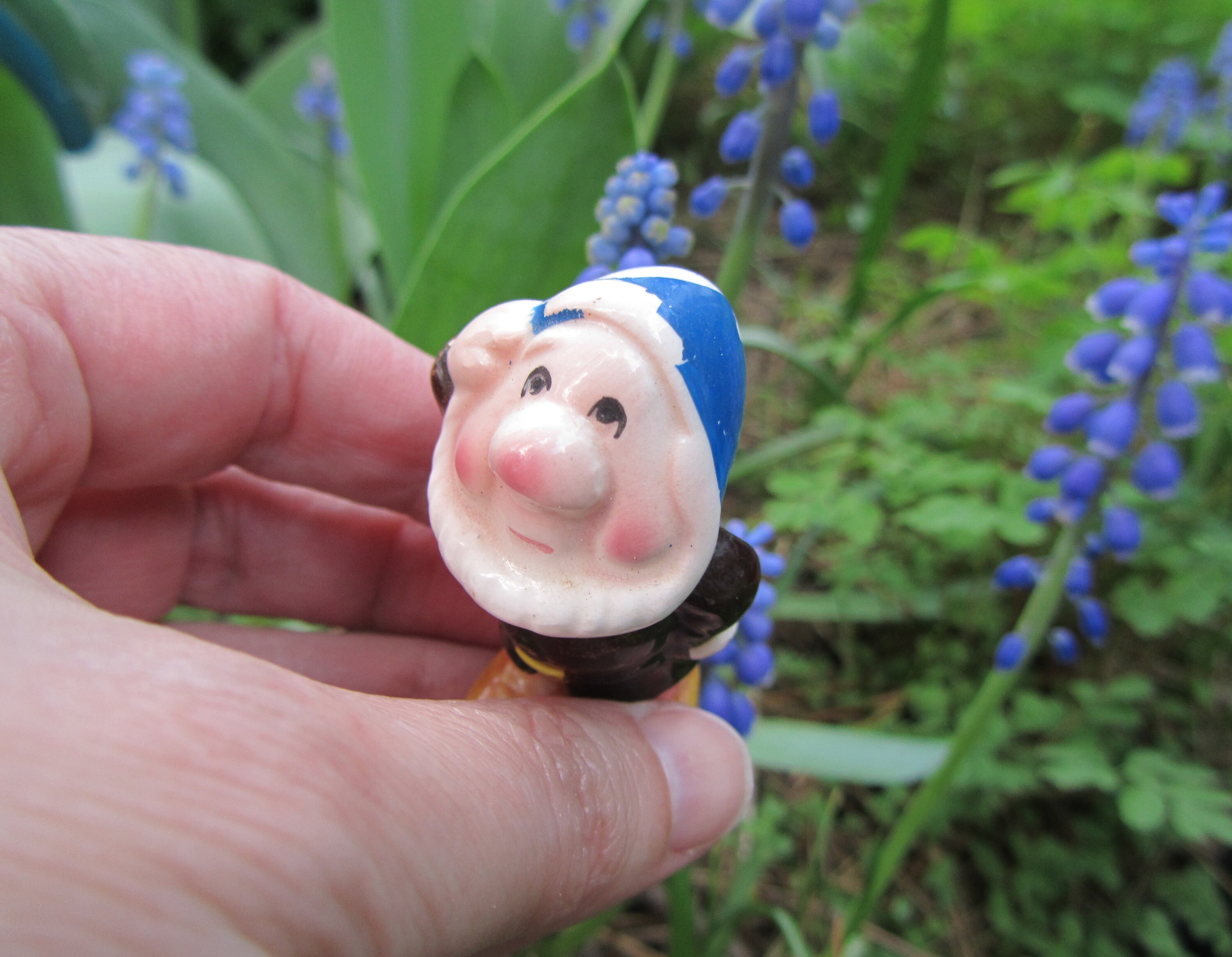 Sleepy Dwarf Figurine Chippy Paint Vintage Walt Disney Japan | Etsy