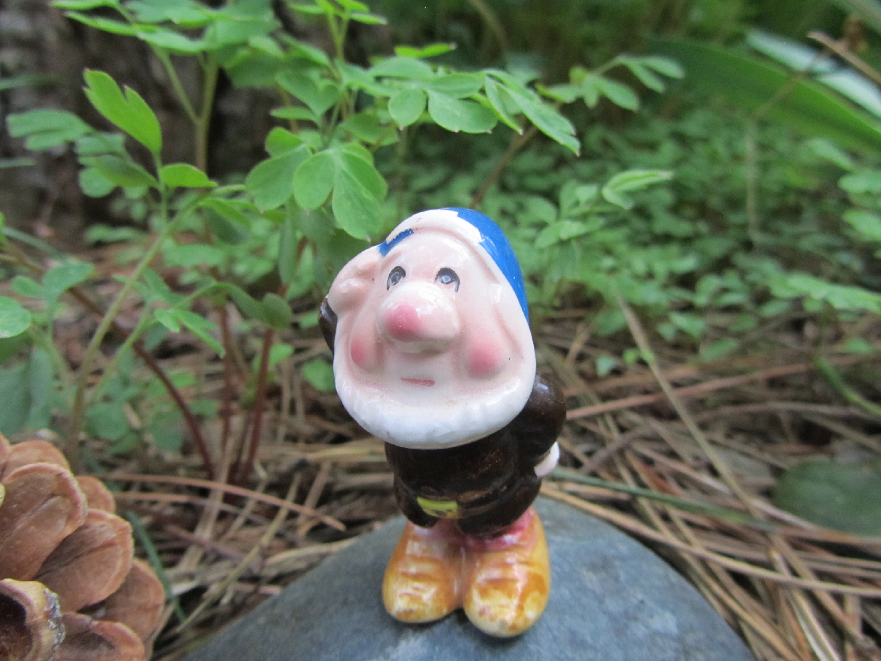 Sleepy Dwarf Figurine Chippy Paint Vintage Walt Disney Japan | Etsy