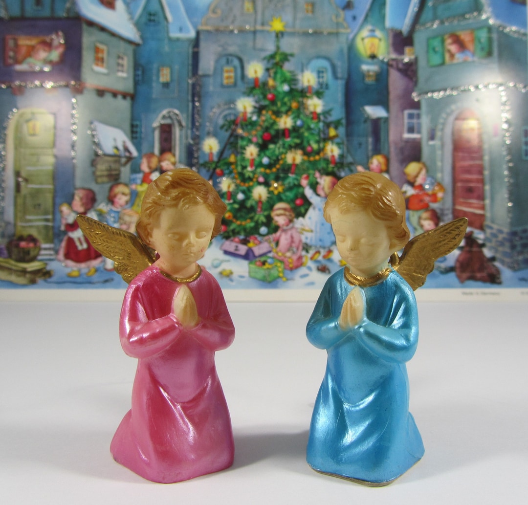Vintage Praying Angel "pick 1" Plastic Ornament Christmas Decoration ...