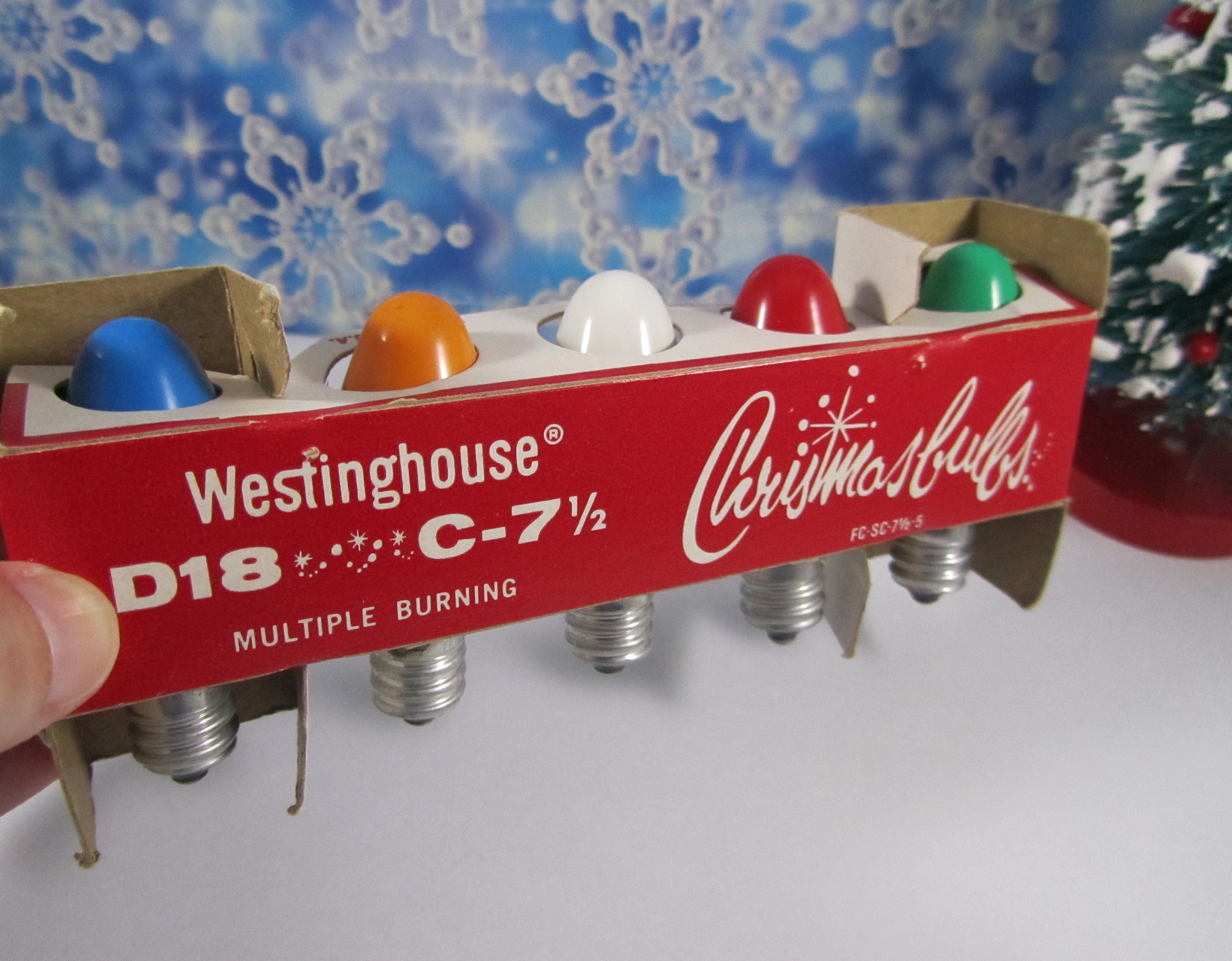 Vintage Christmas Light Bulbs Retro Carton Assorted Colors | Etsy