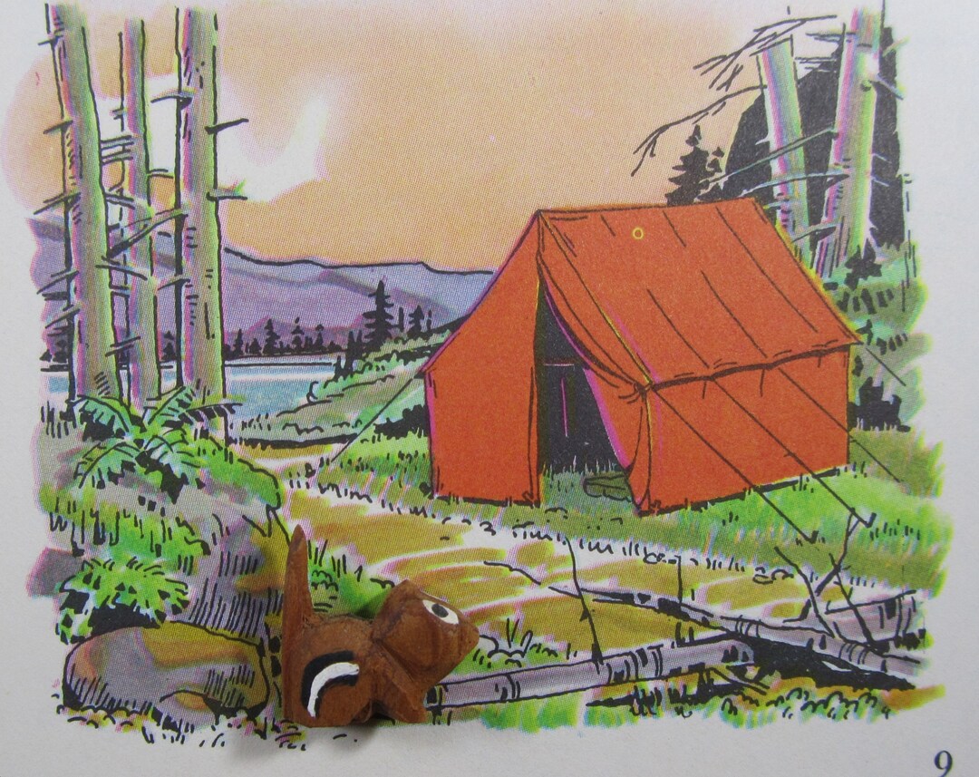 Miniature Wood Chipmunk Figure Carved Woodland Animal - Etsy