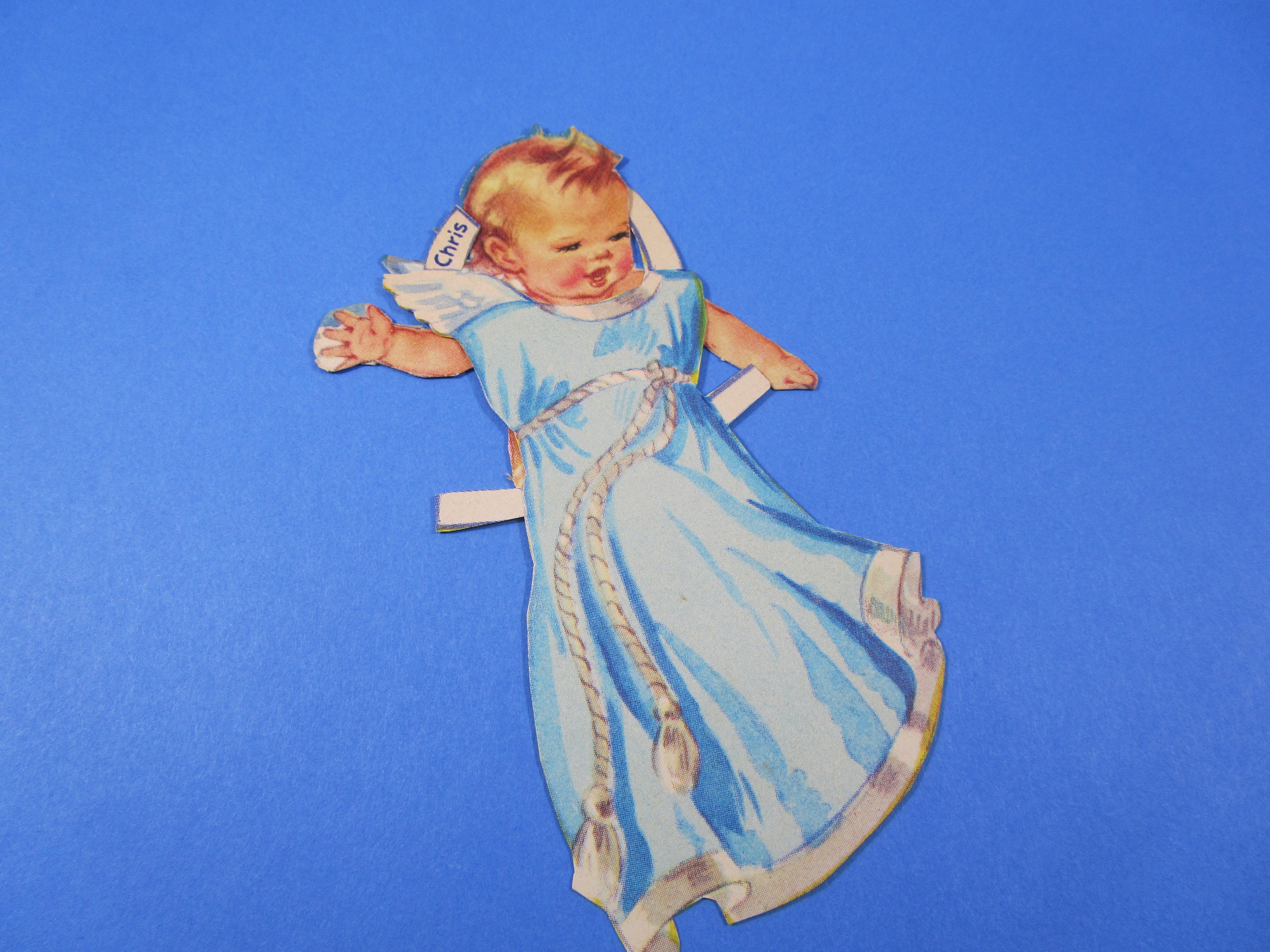 Baby Angel Paper Doll With 3 Pastel Gowns Merrill Company - Etsy