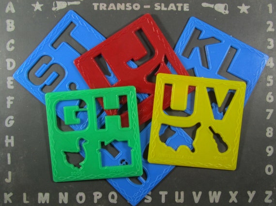 Plastic Stencils Pick 1 Alphabet Letters Animals | Etsy