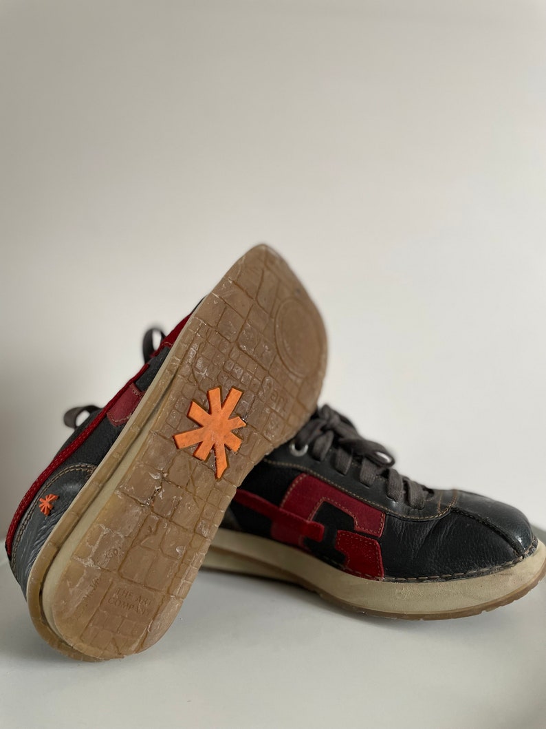 ART COMPANY PLATFORM Shoes / Booties /original 90's Vintage Rare Chunky ...