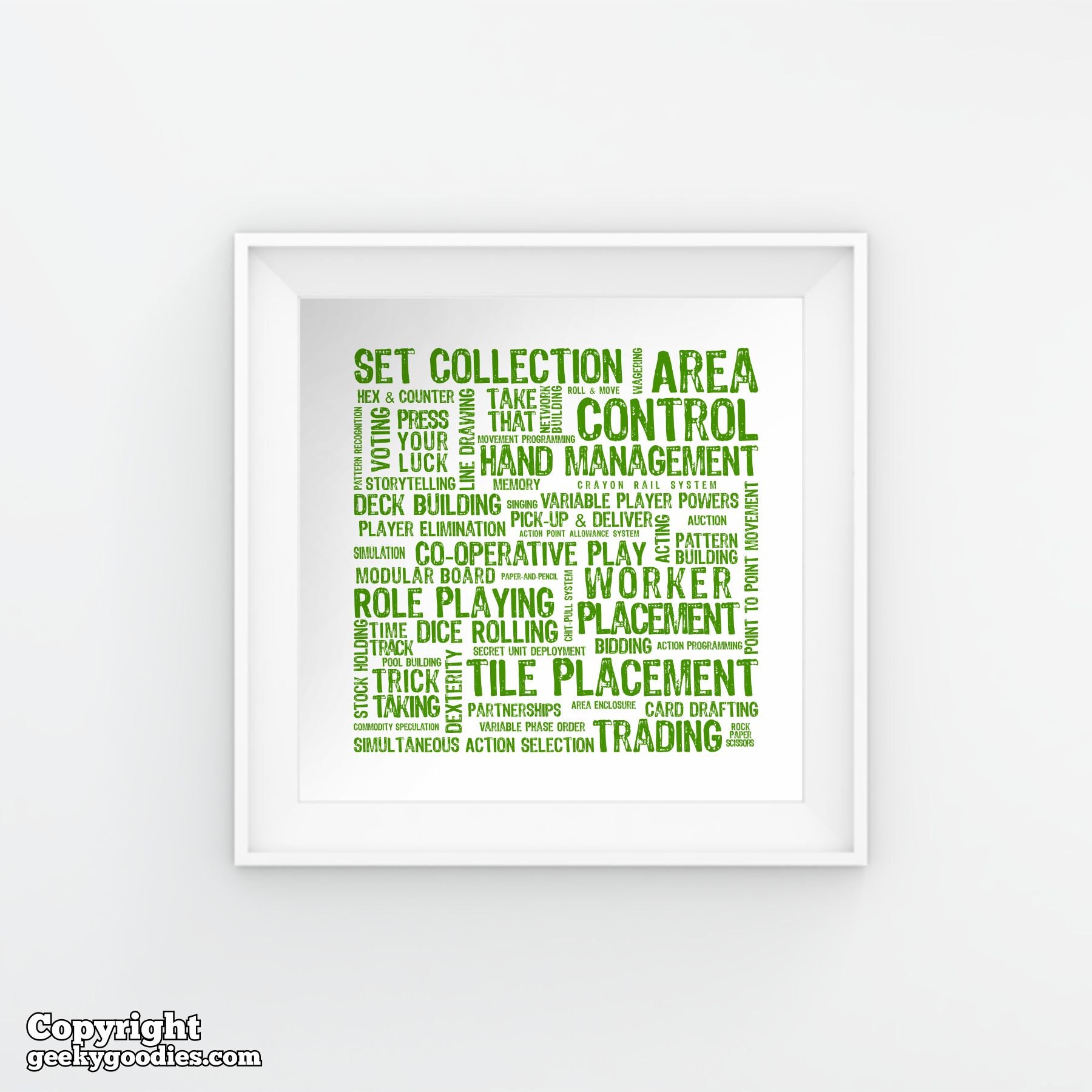 Board Game Mechanics Poster Tabletop and Strategy Gaming Art | Etsy Canada