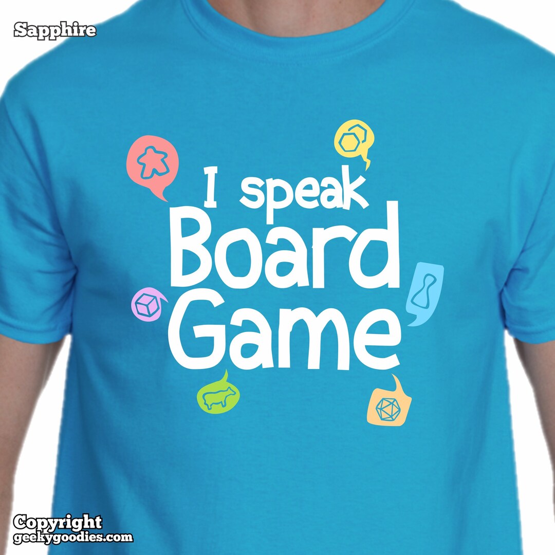I Speak Board Game T-shirt | Unisex Cotton Tee - Etsy Canada