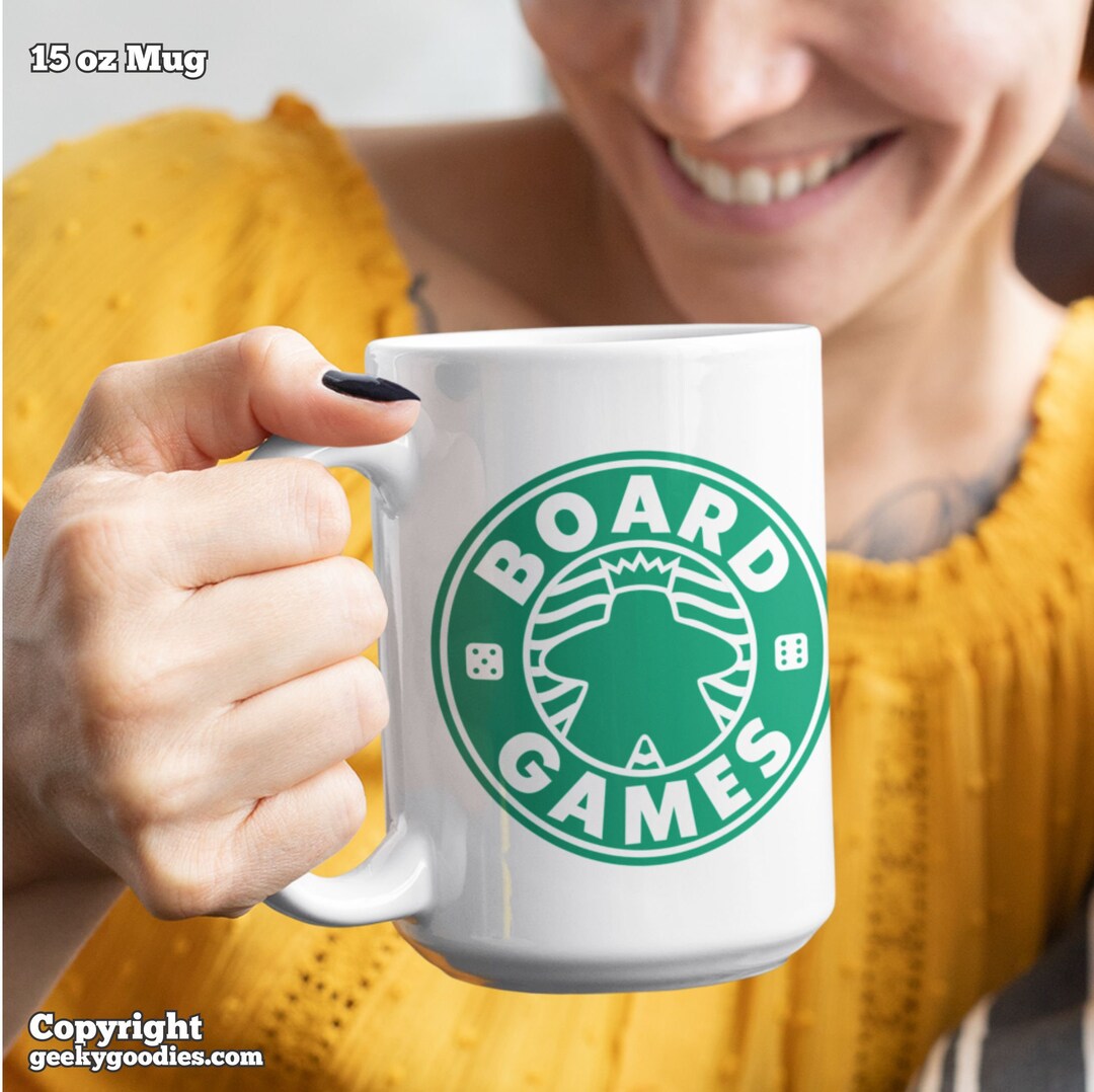Board Game Coffee Mug | Grande Meeple Design, Gamer Gift - Etsy