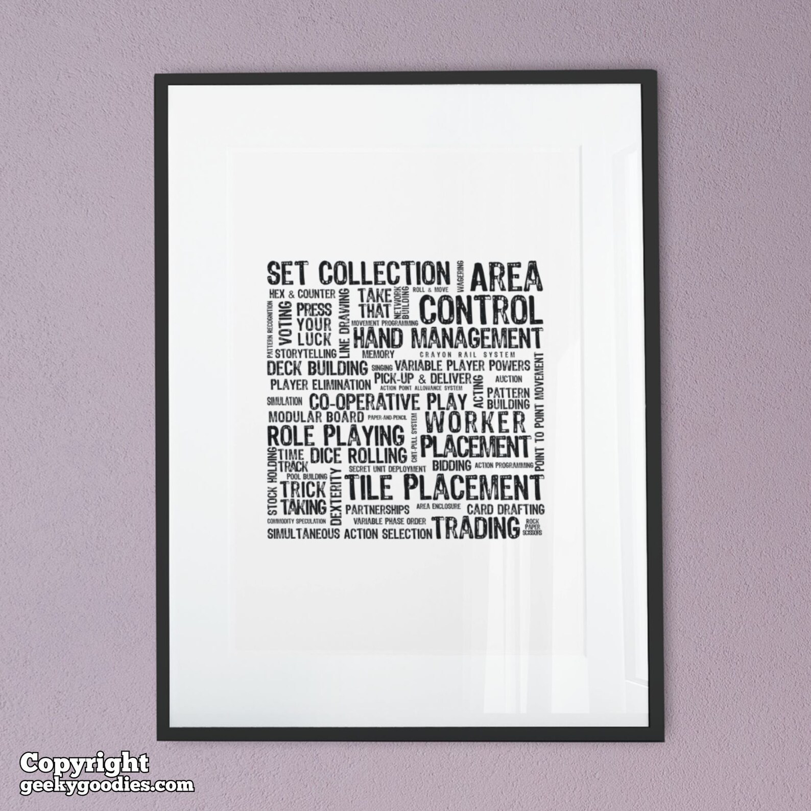 Board Game Mechanics Poster Tabletop and Strategy Gaming Art - Etsy