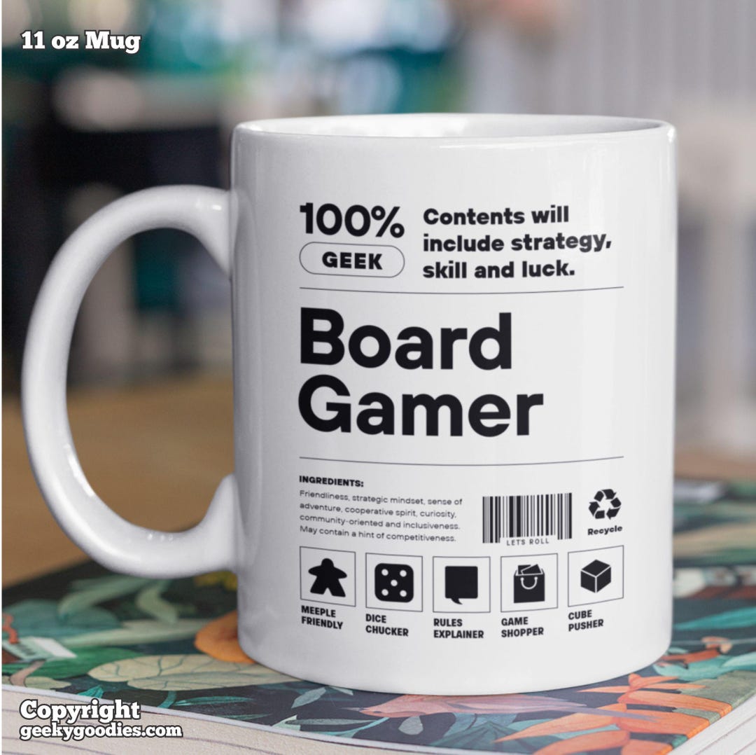 Anatomy of a Board Gamer Coffee Mugs | Board Game Lover 11 Oz 15 Oz ...