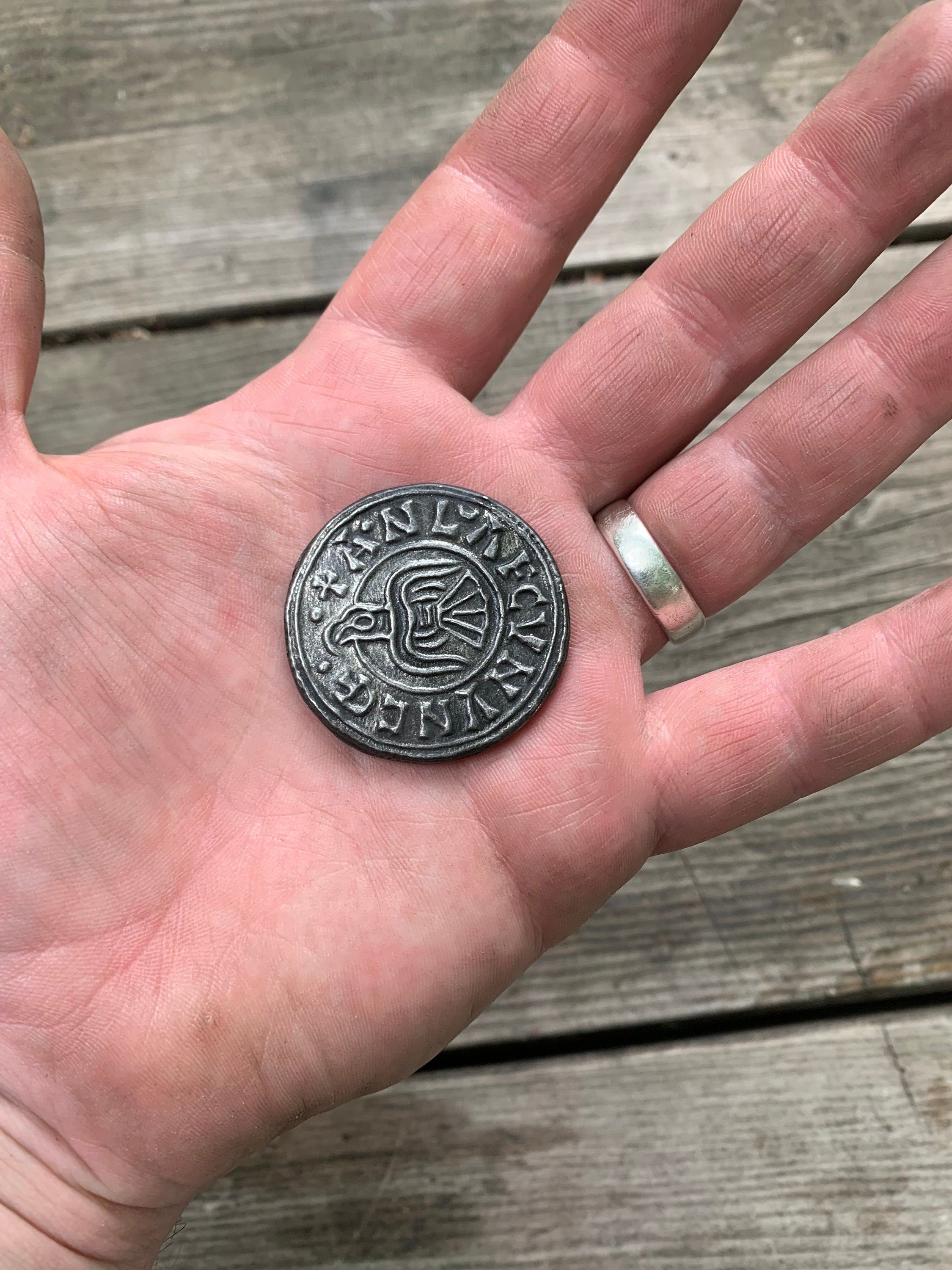 Viking Raven Coin - Etsy