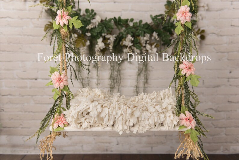 3 Versions of a Digital Composite Backdrop/ Background. Swing With ...