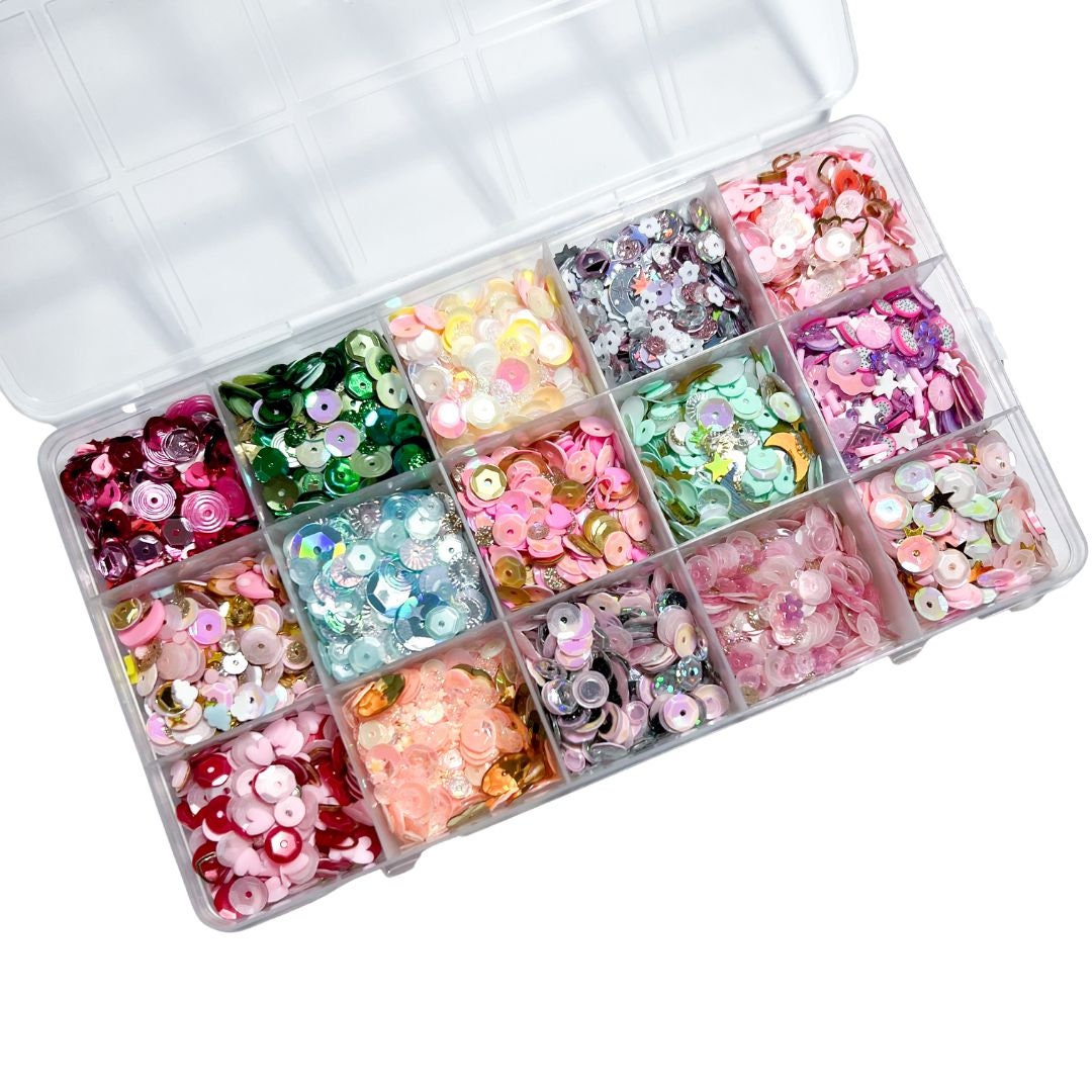 Sequin Mix Box 15 MIXES Crafting Scrapbooking Embellishments Sequins - Etsy