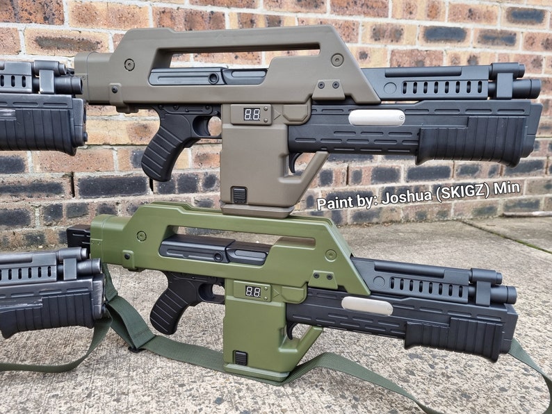 Nerf M41A ALIENS Pulse Rifle REPAINT Commission Only - [nerf NOT ...