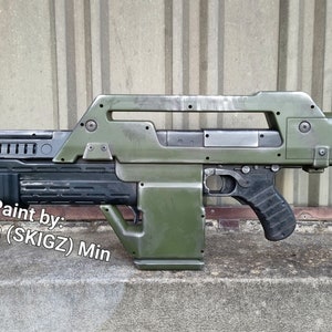 Nerf M41A ALIENS Pulse Rifle REPAINT Commission Only - [nerf NOT ...