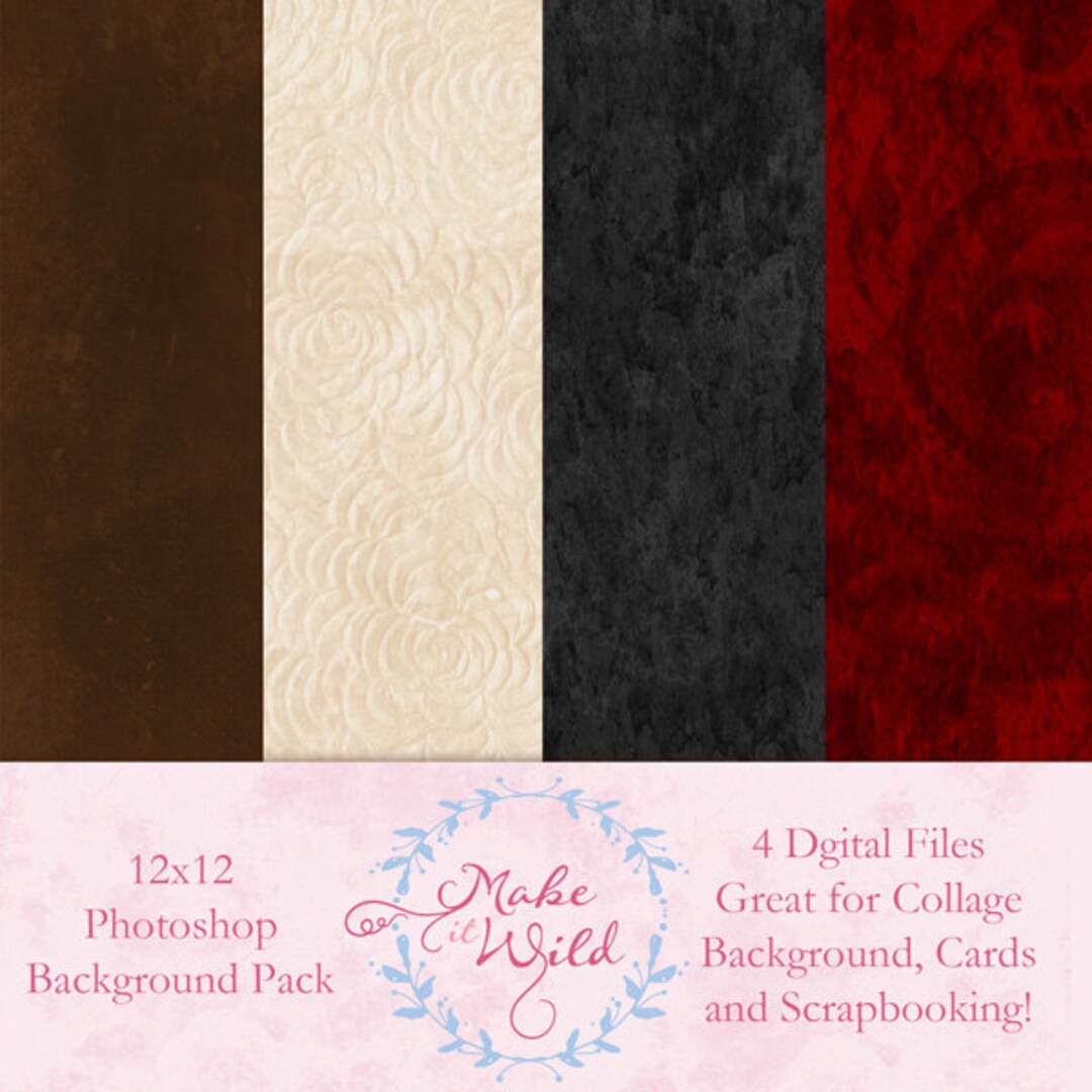 Collage Background Pack, Digital Paper Pack, 12x12 Digital Files ...
