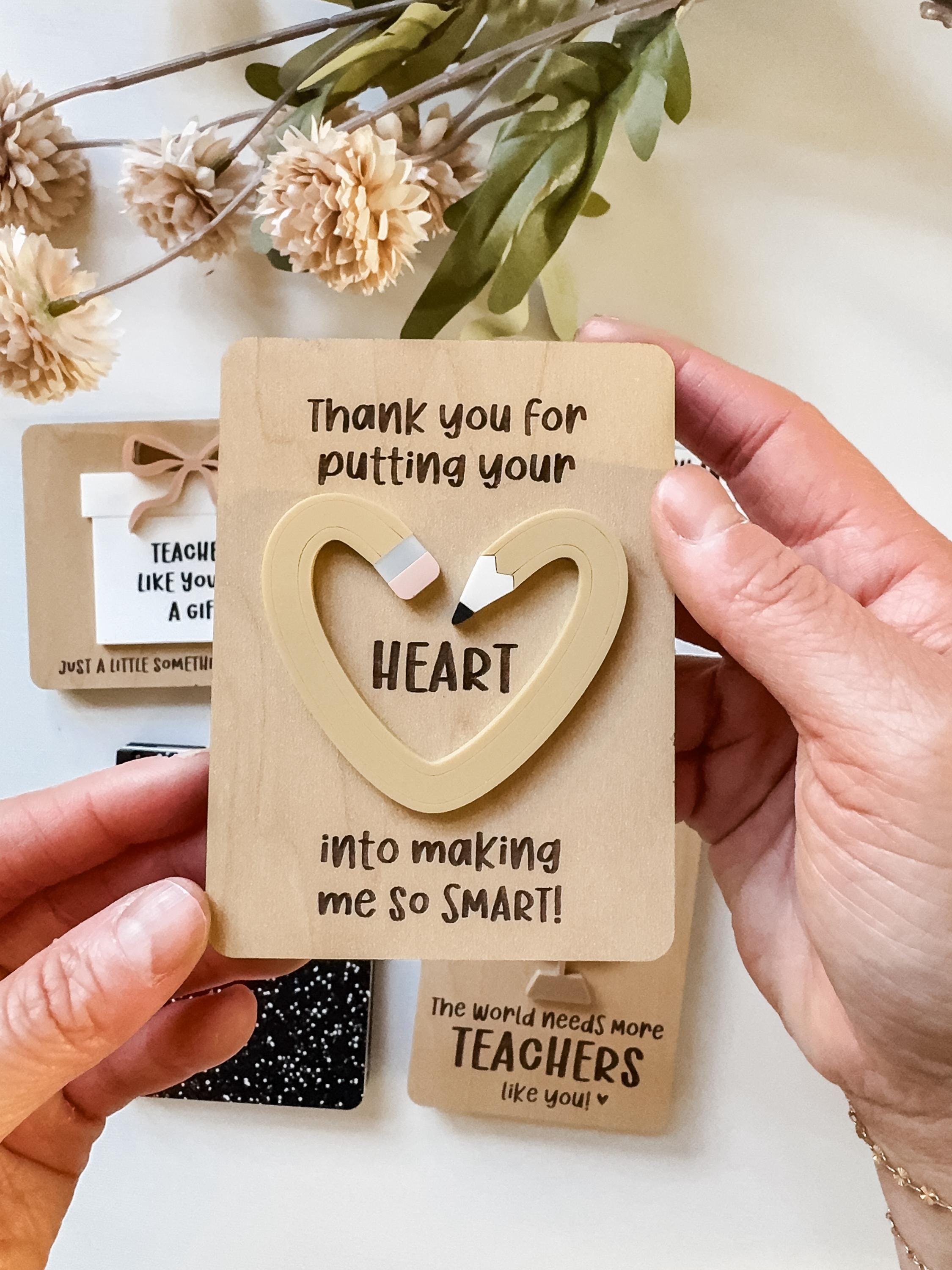 Teacher Gift Card Holder| Pick Your Style | Gift Idea | Sliding Gift ...