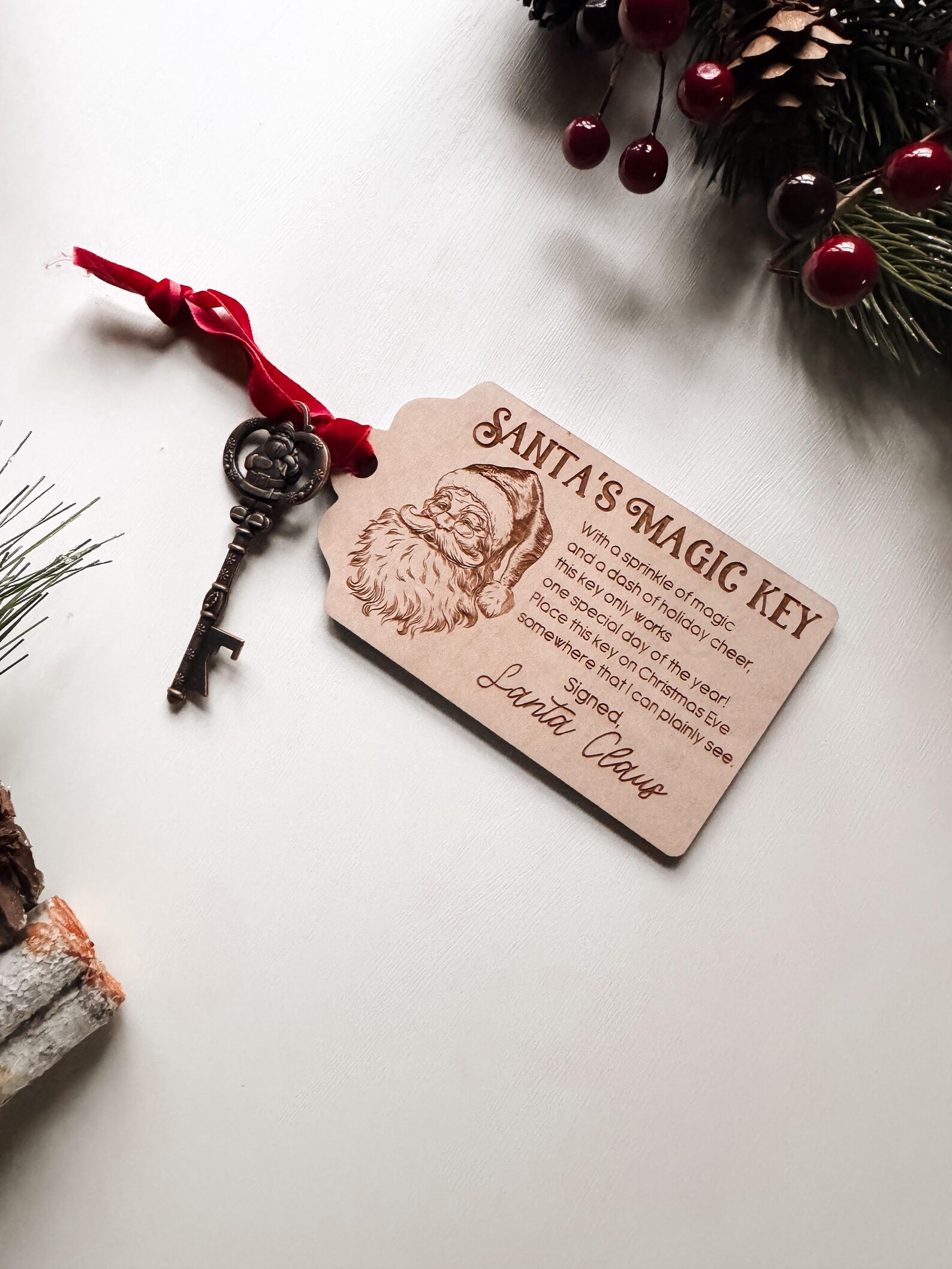 Santa’s Magic Key Ornament | Santa’s Key for Our Home Without a Chimney ...