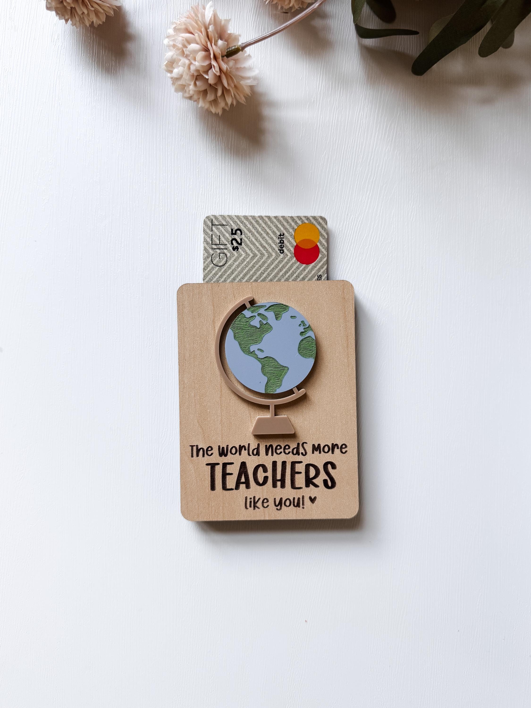 Teacher Gift Card Holder| Pick Your Style | Gift Idea | Sliding Gift ...
