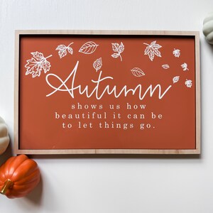Interchangeable Fall Horizontal Signs| Framed Sign | Handmade | Laser ...