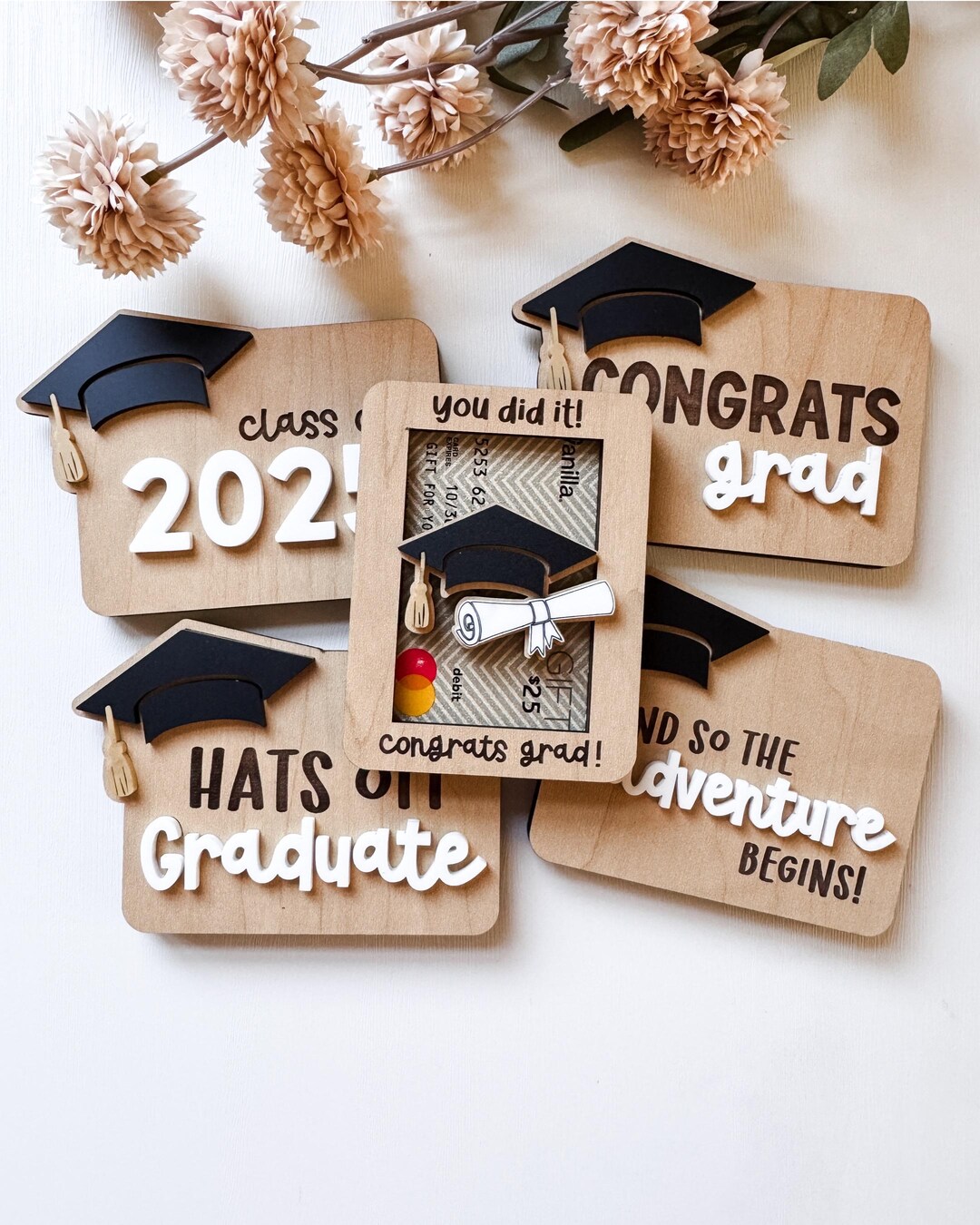 Grad Gift Card Holder| Pick Your Style | Gift Idea | Sliding Gift Card ...