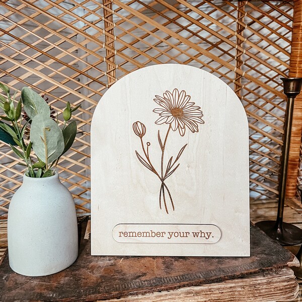 Remember Your Why Sign - Etsy