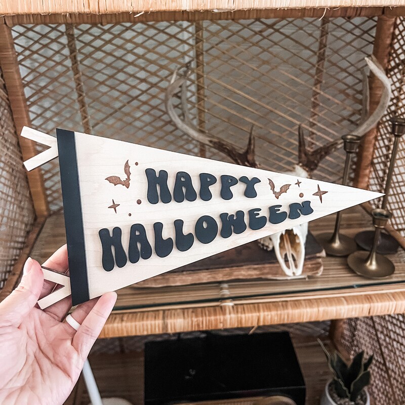 Halloween Pennant Flag - Etsy
