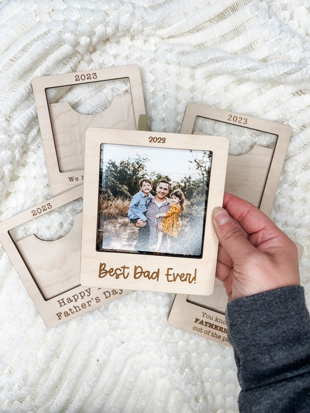 2025 Personalized Father’s Day Frame Magnet | Custom Picture Frame ...