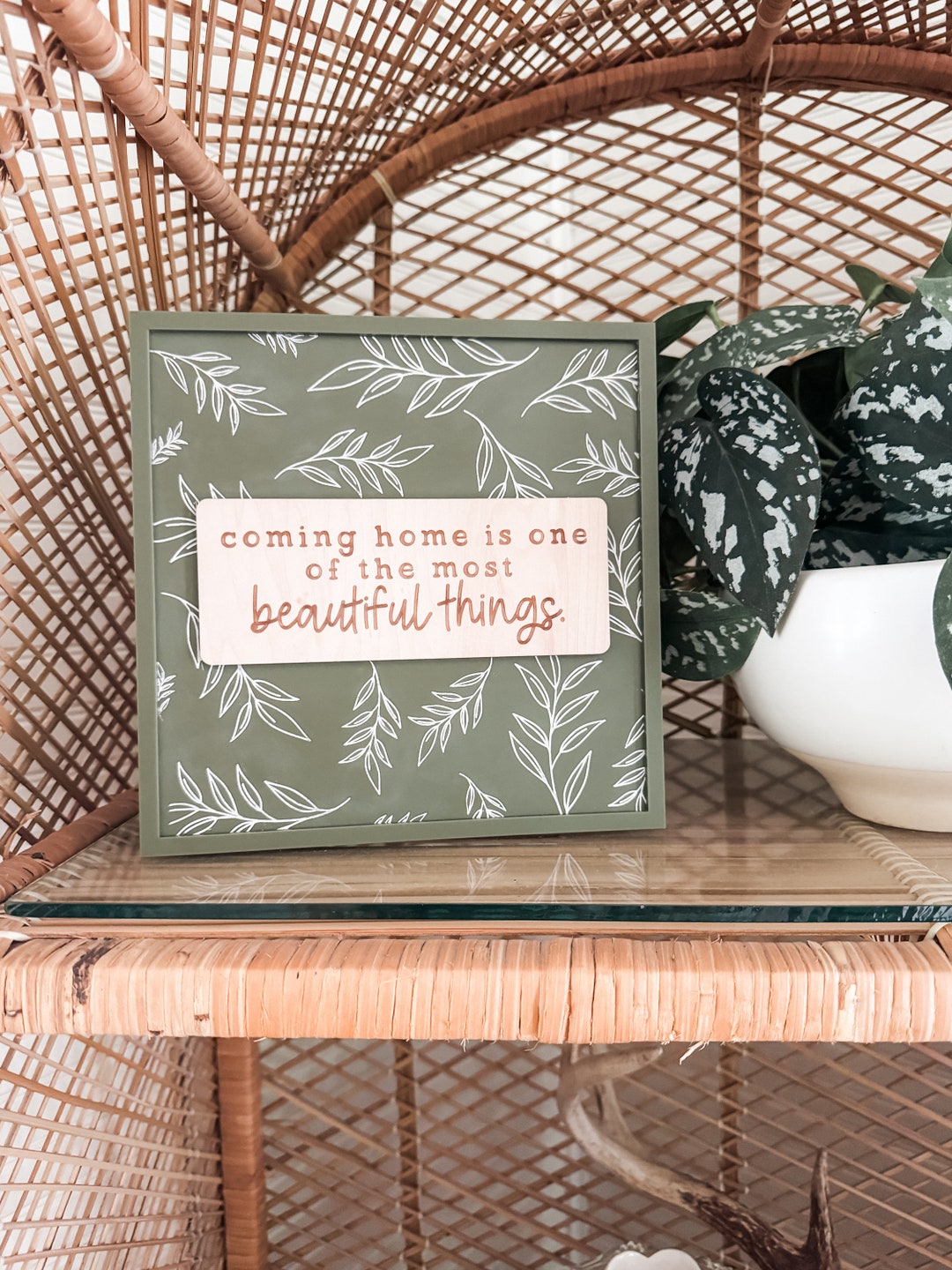 Coming Home is One of the Most Beautiful Things | Framed Sign | Hanging ...