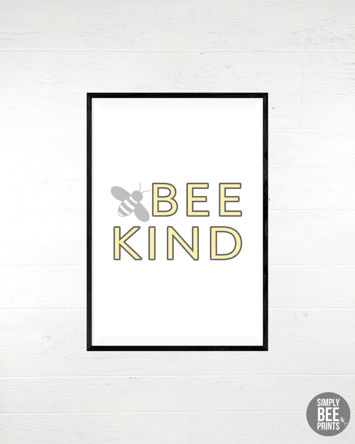 Be Kind Printable, Kids Room Wall Art, Playroom Wall Decor, Bee Home ...