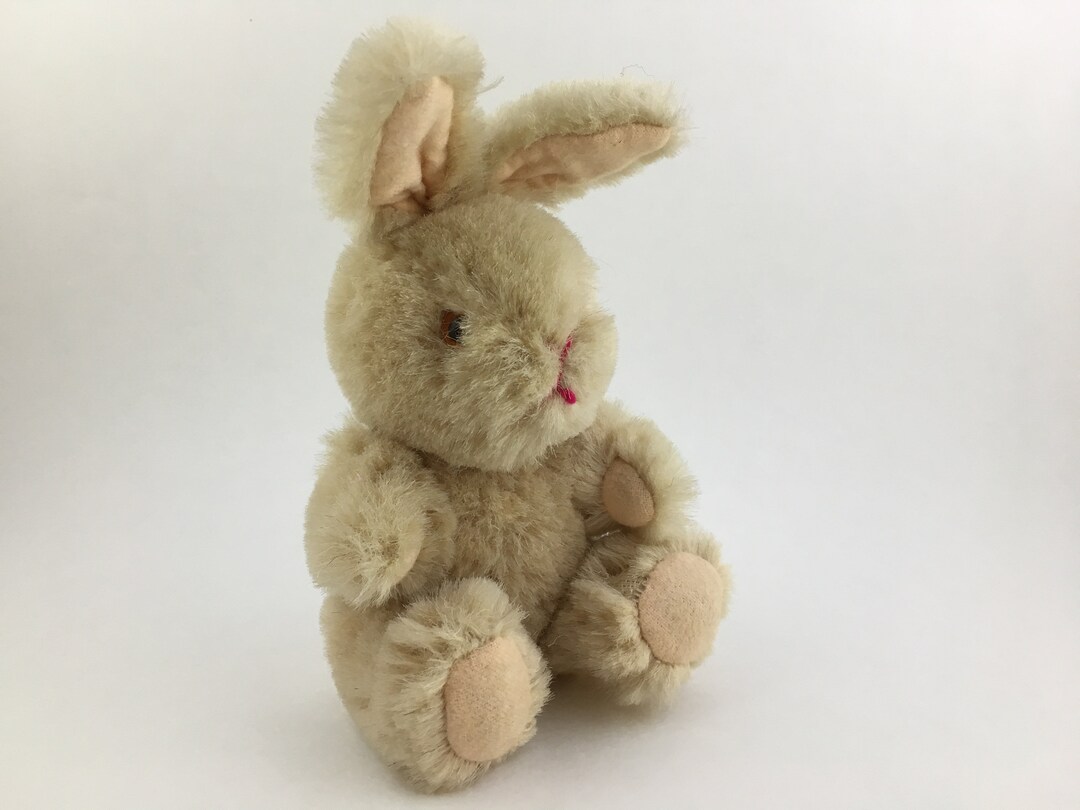 Vintage SDF Jointed Wool Bunny Doll, Shanghai Doll Factory Rabbit Plush ...