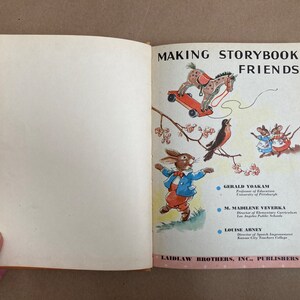 1940 Making Storybook Friends Laidlaw Basic Readers Children's Book - Etsy