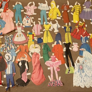 1962 Barbie and Ken Cut-outs Paper Doll Set - Etsy