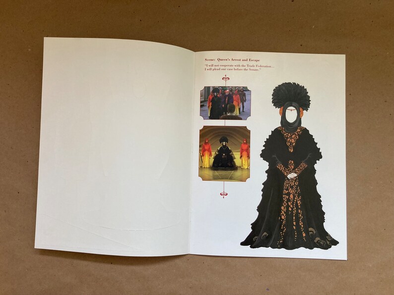 1999 Queen Amidala Paper Doll Book From Star Wards Episode 1 - Etsy