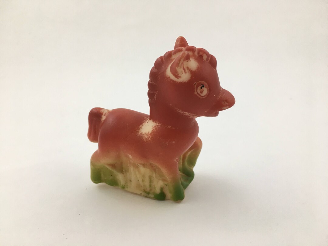 Vintage Kitschy Rubber Red Pony Toy Made in Taiwan - Etsy Singapore