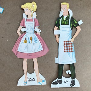 1962 Barbie and Ken Cut-outs Paper Doll Set - Etsy