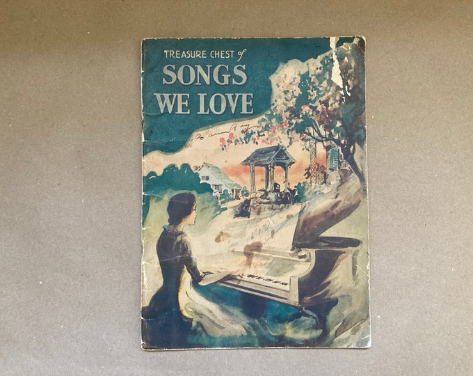 1936 Treasure Chest of Songs We Love Vocal and Piano Book - Etsy