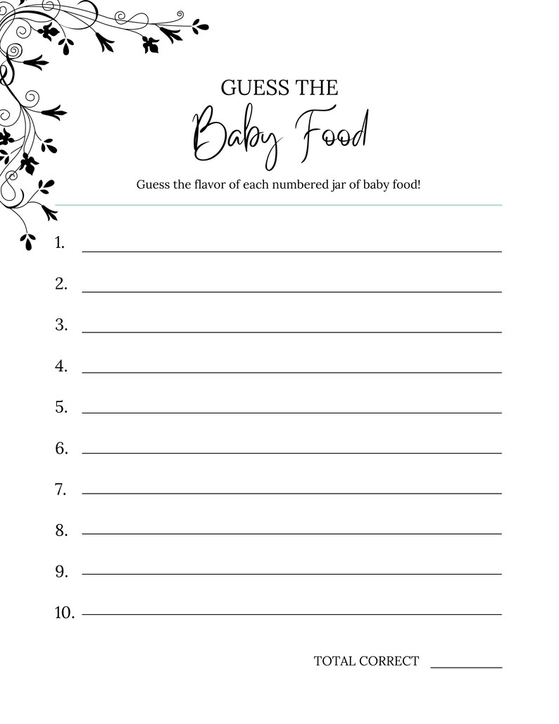 Printable Baby Shower Games, Baby Shower Games Bundle, Download, Baby ...
