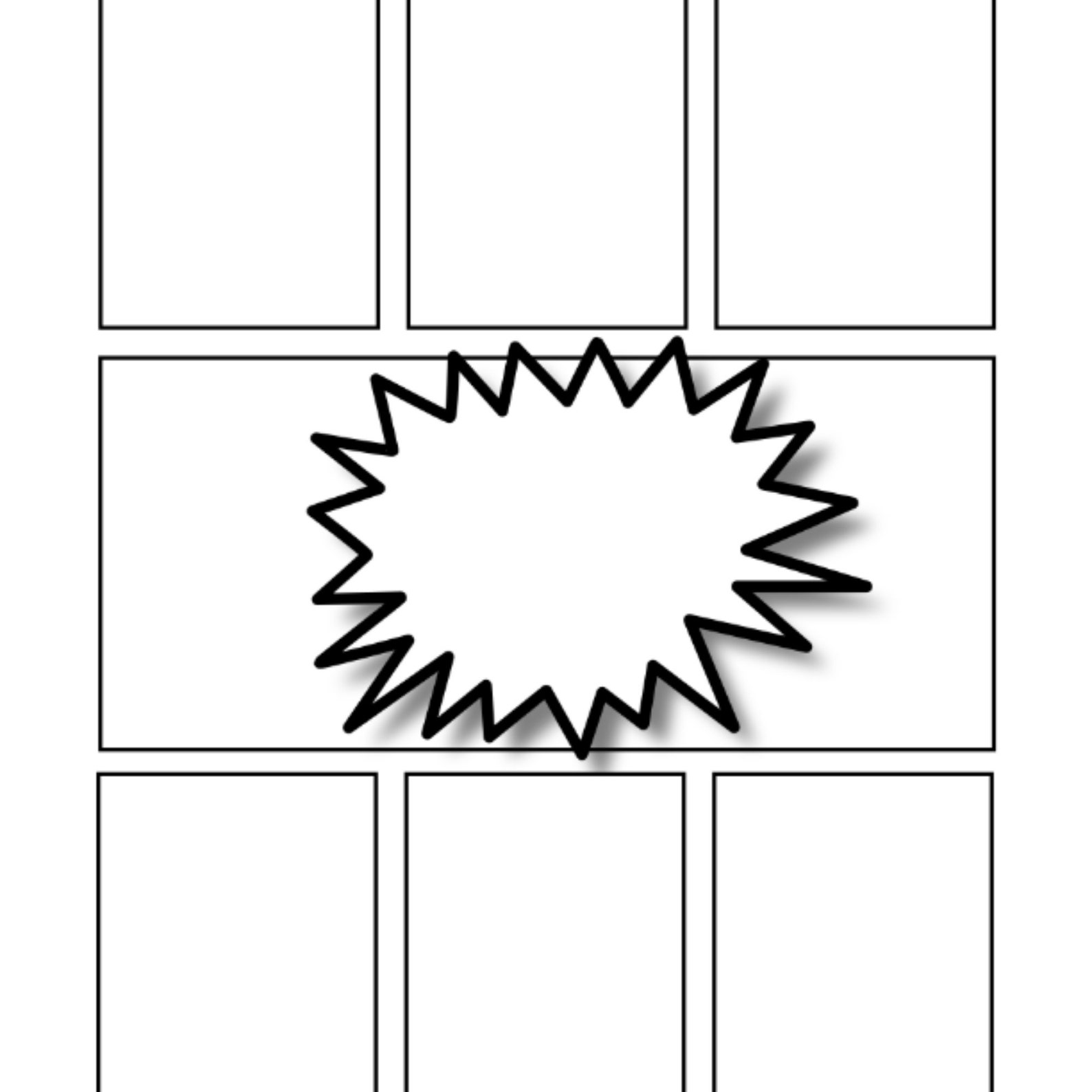 Comic Book Strip Templates Superhero Cartoon Blank Digital - Etsy