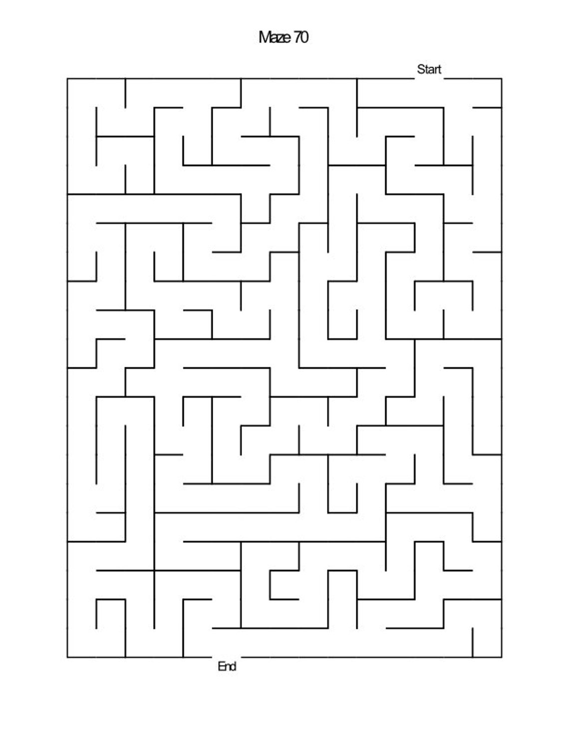 Print Out Mazes 100 Printable Mazes and Answer Sheets Etsy - Etsy Canada