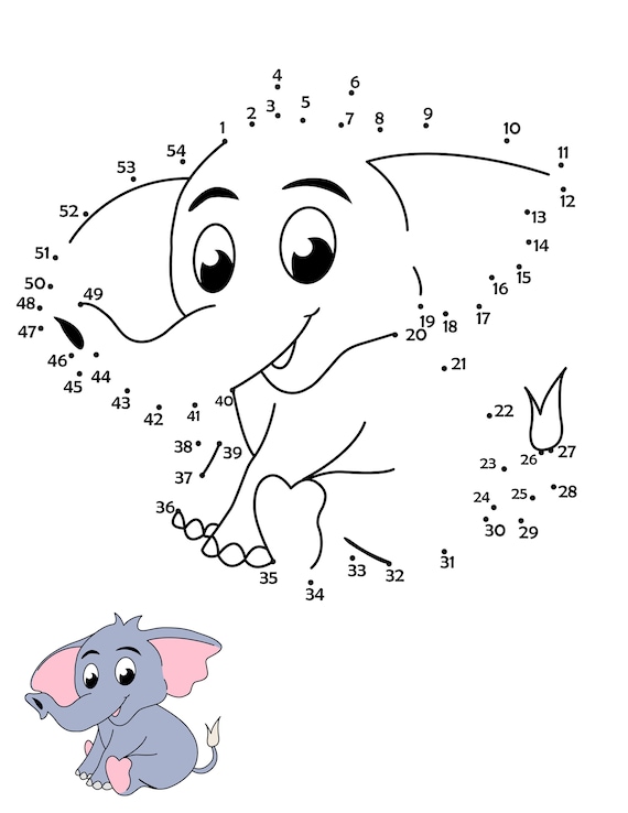 Printable Dot To Dot Animals