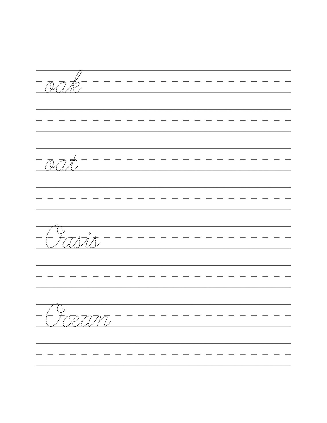 Printable Cursive Worksheets 78 Pages letters and Words Printable ...
