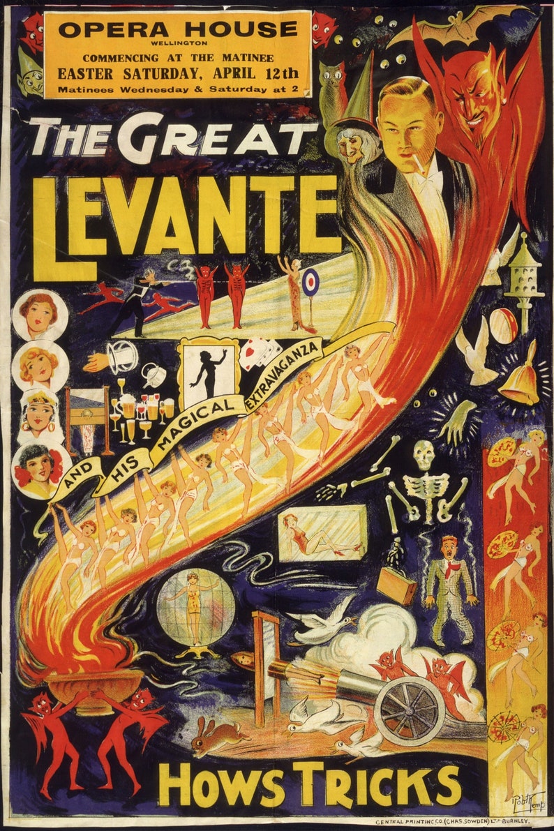 Vintage Retro Opera Levante Printable Poster - Etsy